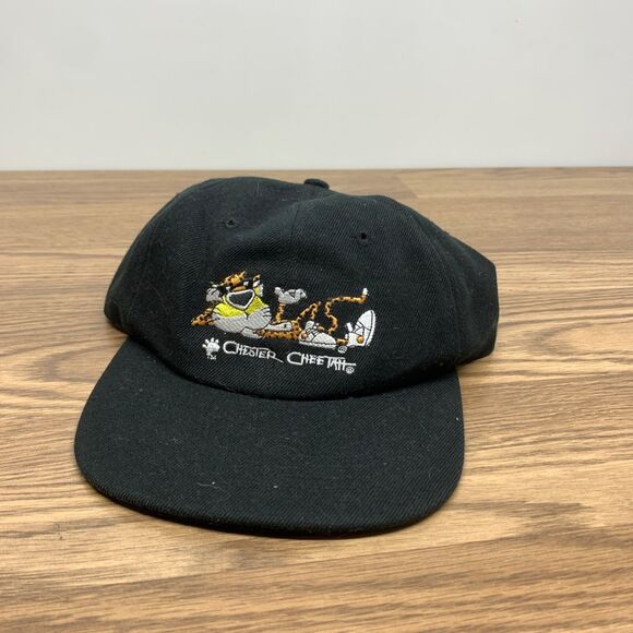 Planet Lunch | Accessories | Vintage Cheetos Hat Cap Snap Back Black ...